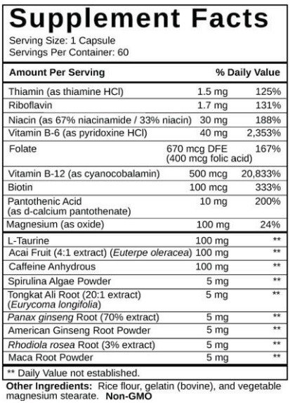 VitaPost Energy Complex-Dietary Supplement